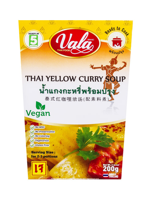 Thai Yellow Curry Soup 200 g. - Vala Thai Food